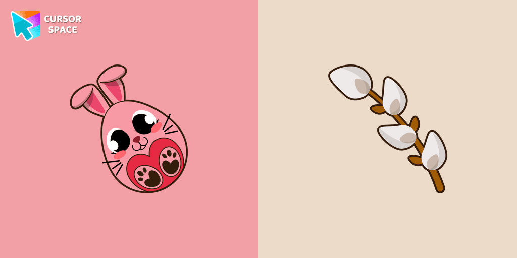 Custom Cursor Easter Egg Bunny - Cursor Pack | Cursor Space